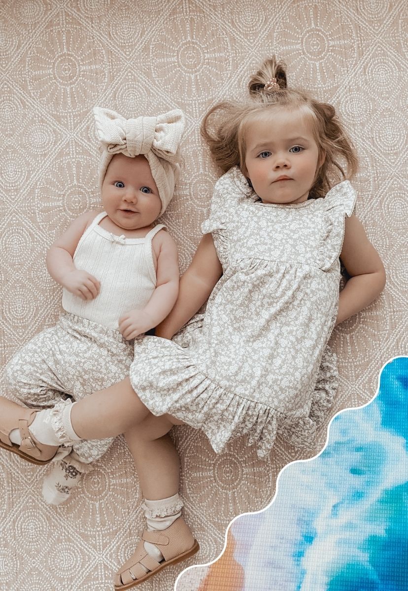 Rugabub | Designer Soft Playmats | India-Rose / Ocean Road Playmat
