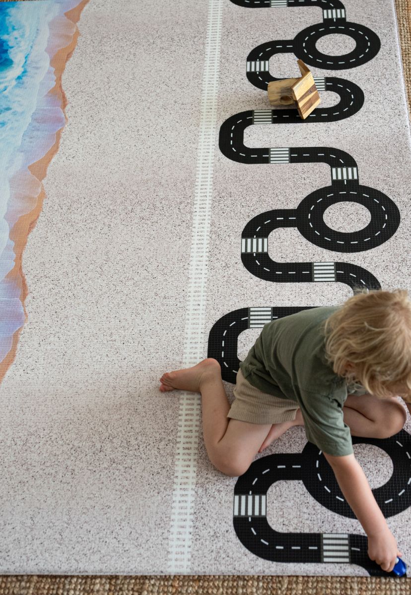 Rugabub | Designer Padded Play Mats | Luna / Ocean Road Play Mat